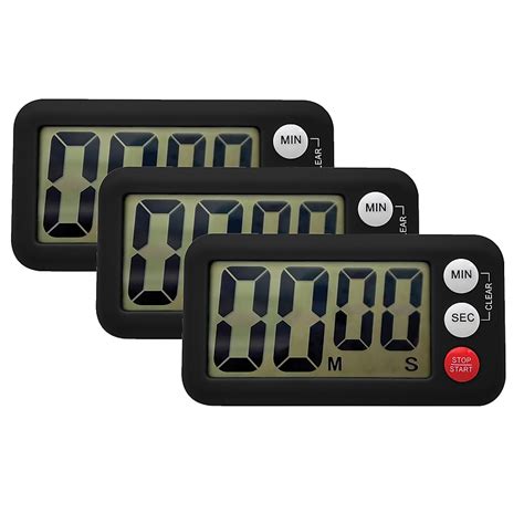 Teacher Created Resources Digital Timers Black 3pack Tcr21041 3
