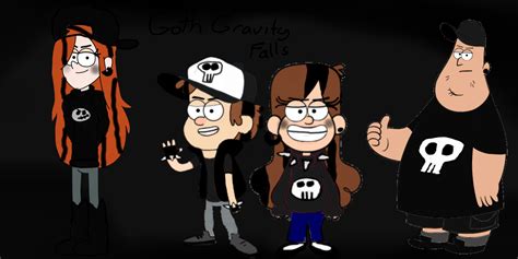The Goth Gravity Falls Crew By Todaydrawing On Deviantart