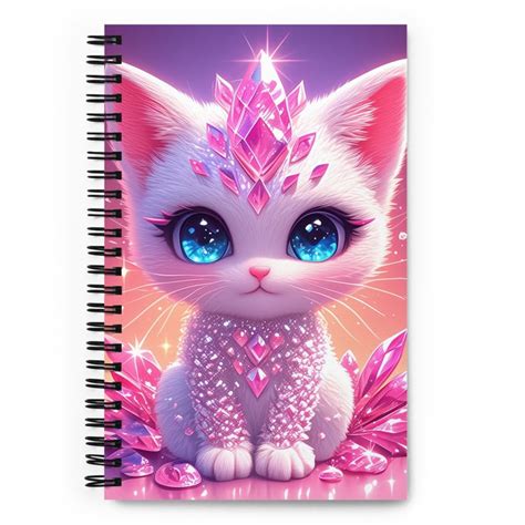 Diamond Kitty Notebook Stationery Journal Kawaii Anime Notebook Cute Character Adorable T