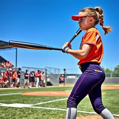 Dynamic 12u Girls Softball Player In Action Idyllic Ideas