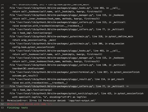 Docker Running Pytest From Mounted Container In Azure Pipeline Permission Denied Error