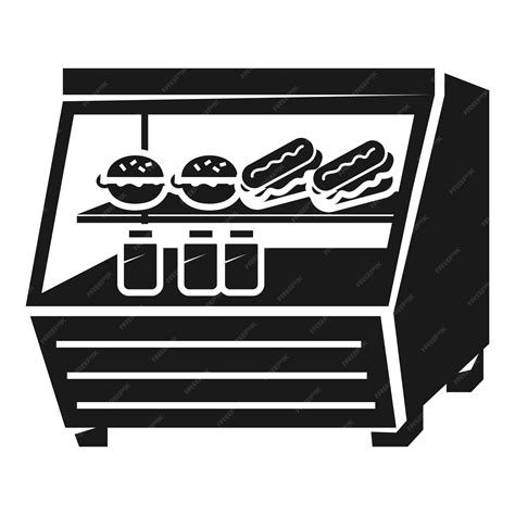 Premium Vector Refrigeration Showcase Icon Simple Illustration Of