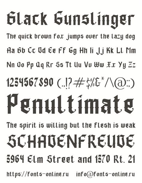 Black Gunslinger Font