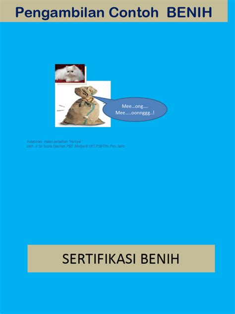 Prosedur Pengambilan Contoh Benih Pdf
