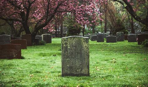 Open Grave With Tombstone