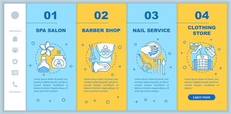 Premium Vector Beauty Services Onboarding Mobile App Page Screen