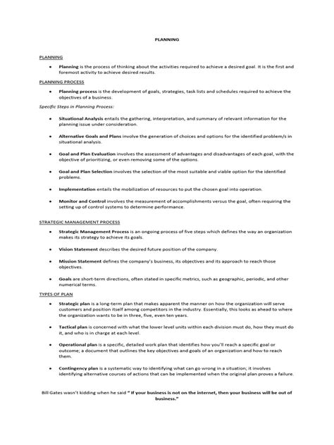 Planning Pdf Goal Planning