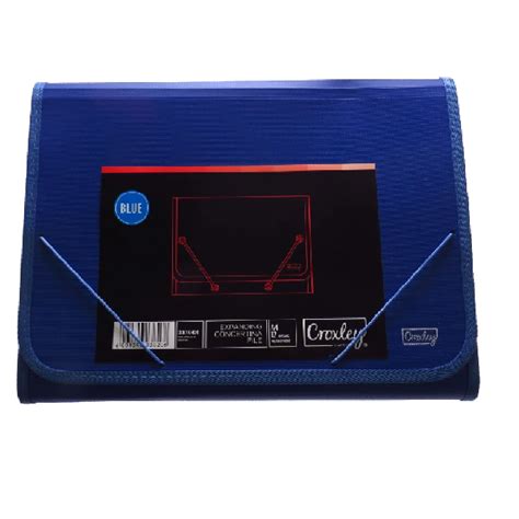 Croxley A4 Expanding File Blue Valuecity