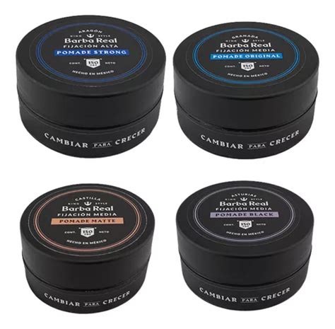 4 Pomades Fijadora Barba Real 150 Grs Para Hombre Meses Sin Interés