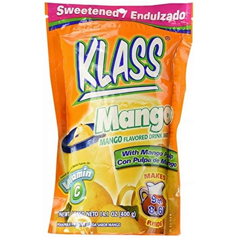 Klass Mango Drink Mix 141 Oz Pack Of 60