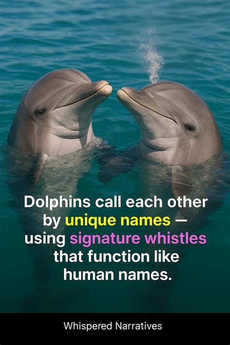 Whispered Research Shows Dolphins Develop Personalized Whistles And