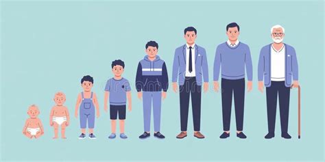 Male Human Life Stages Stock Illustrations 469 Male Human Life Stages