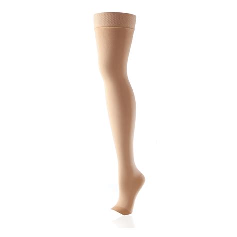 Actilymph Light Compression Thigh Length Stocking Class 1 Regular Top Band Landr Medical Uk