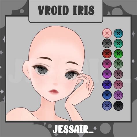 Vroid Iris Texture Vtuber Vtuber Assets Vtuber Eyes Vroid Eyes Button Eyes Etsy