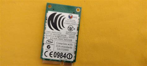 Broadcom Wlan Wifi Bcm94312mcg Network Card Pci Express Mini Card 802 11b G Liberty Prime