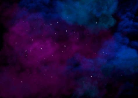 Purple Starry Sky Blue Clouds Background Psd Backgrounds Free