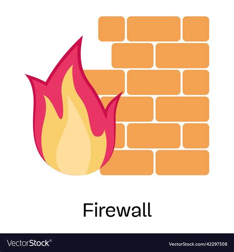 Firewall Royalty Free Vector Image Vectorstock Firewall Royalty Free Vector Image Vectorstock