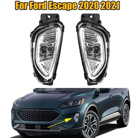 Led Or Halogen Fog Lights For Ford Escape 2020 2021 Car Accessories