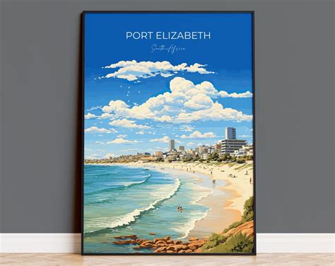Miluva Port Elizabeth Travel Poster Travel Print Of Port Elizabeth