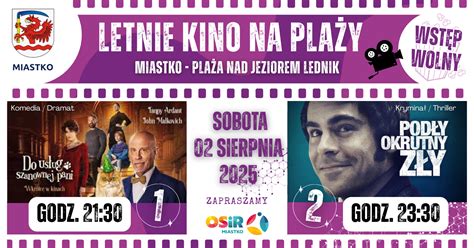 Letnie Kino Na Plaży Wieczór Filmowy Nad Lednikiem Miastko