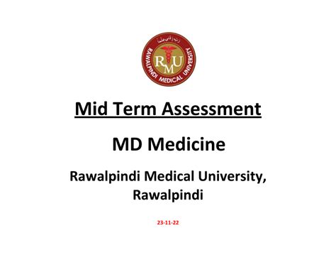 Pdf Tos Mid Term Assessment Md Medicine