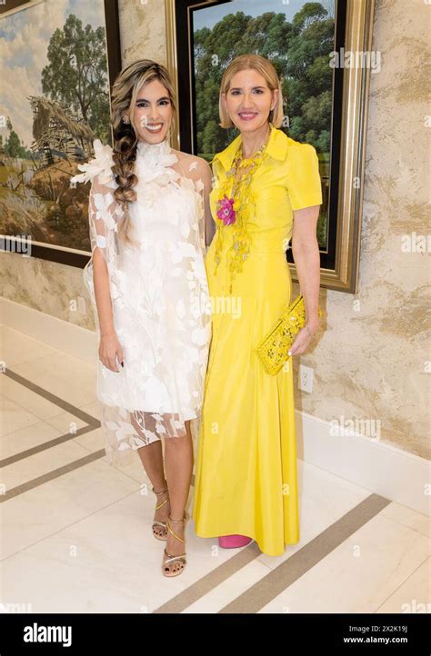 Coral Gables Fl April 22 Patricia Guiribitey And Marile Lopez Are