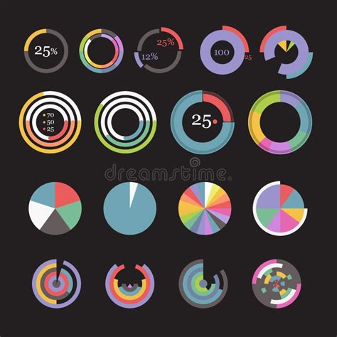 Circle Chart Templates Collection Stock Vector Illustration Of Level Design 27331281