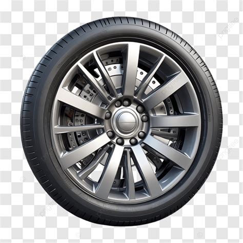 자동차 이미지에 딱 맞는 타이어가 포함된 세련되고 현대적인 합금 휠 세련되고 현대적인 합금 휠 타이어가 달린 바퀴 타이어 Png 일러스트 및 이미지 에 대한 무료