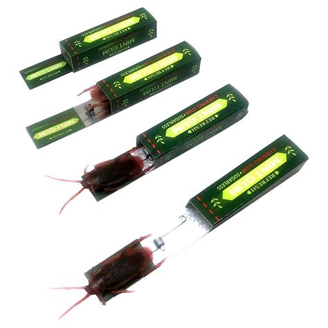 4pcs Simulation Gum With Cockroach Prop Fools Day Chewing Gum Prank
