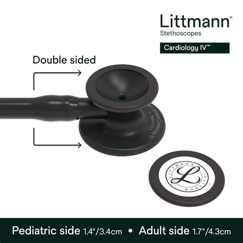 3m™ Littmann® Cardiology Iv™ Stethoscope 6163 Black Finish Chestpiece Black Tube Black Stem
