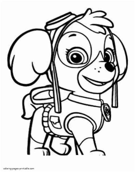 Skye Paw Patrol Badge Coloring Coloring Pages