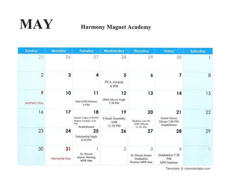 Stem Academy Calendar Printable And Enjoyable Learning