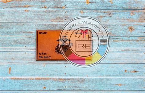 Leather Plate Carrier Flak Patch 225 X 4 Laser Engraved On Hand Polished Leather With