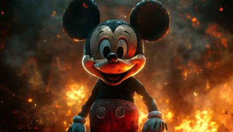 Mickey Mouse Dark Art Wallpaper Cartoon Character Disney Wallpaper In 2025 Disney Wallpaper