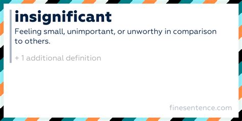 Insignificant Meaning Definitions Translation And Examples