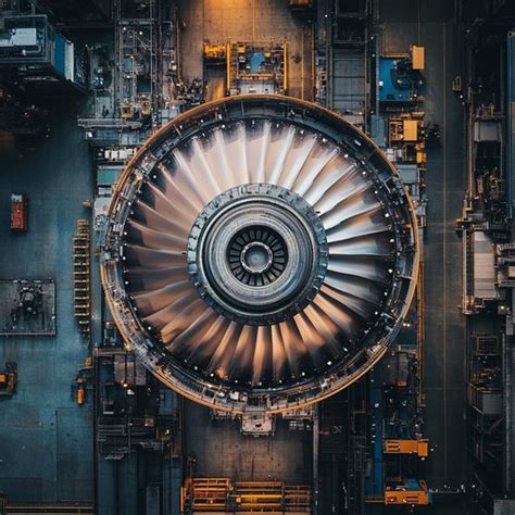 Free Jet Engine Assembly Photo Engineering Technology Aviation