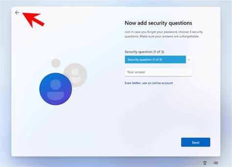 Windows 1011 Skip Security Questions When Adding Local User