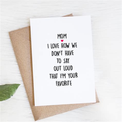 Mom Birthday Card Funny Card From Son Or Daughter We Dont Have To