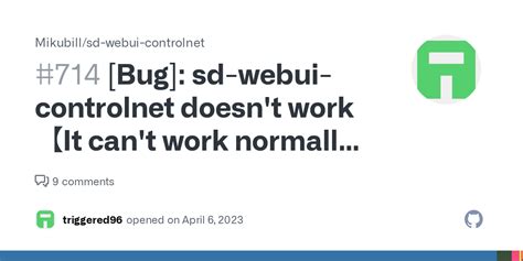 Bug Sd Webui Controlnet Doesn T Work It Can T Work Normally Under Linux It Has Been Tested
