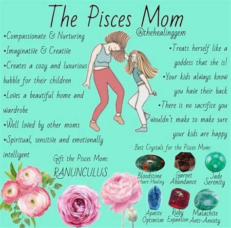 The Pisces Mom Crystals For Pisces Personality Crystals For Pisces