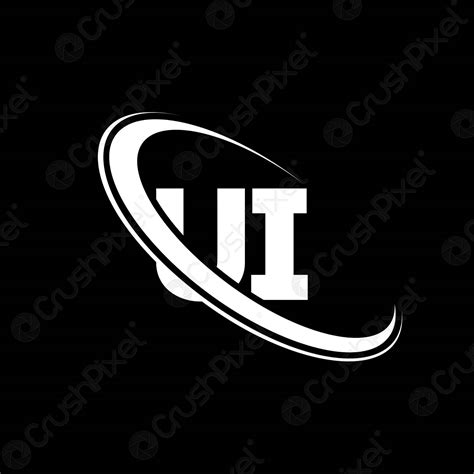 Ui Logo U I Design White Ui Letter Uiu Stock Vector 6120203