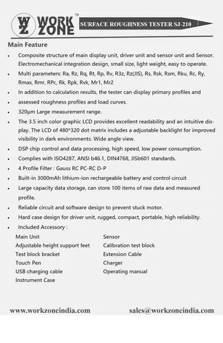Surface Roughness Tester Sj 210 Instrument Type Digital At ₹ 110000