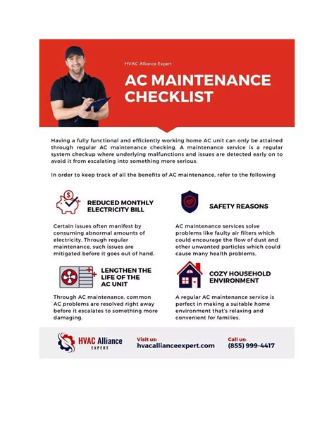 Ac Maintenance Checklistpdf