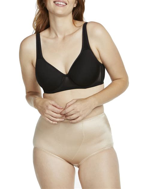 Cupid Womens 2 Pack Shapewear Brief Panty With Tummy Panel