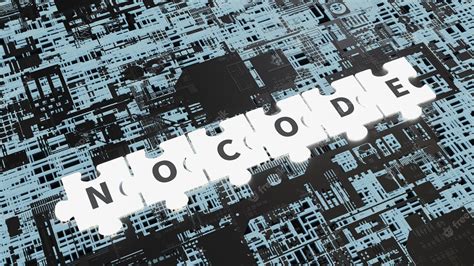 Premium Photo Nocode Coding Concept 3d Rendering