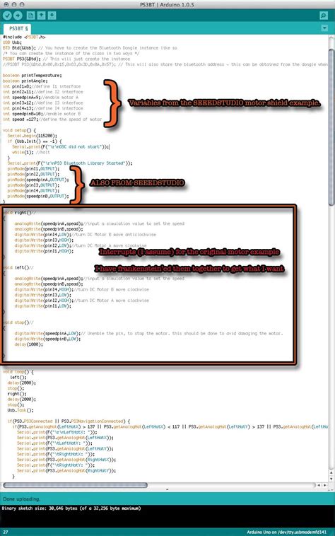 Need Help Programming Motor Movement From Ps3 Controller Inputs
