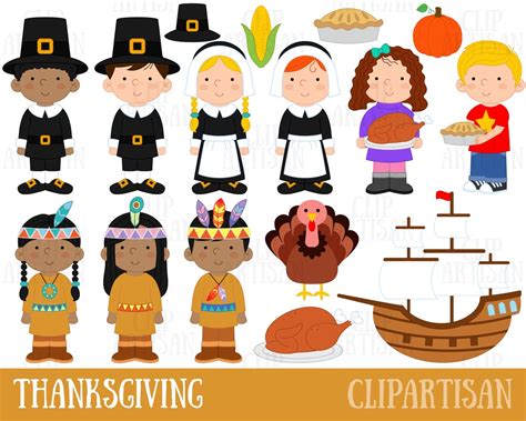 Pilgrim Food Clipart School