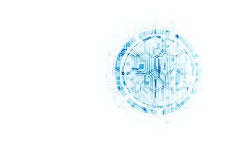 Abstract Technological Background With Various Elements Structure