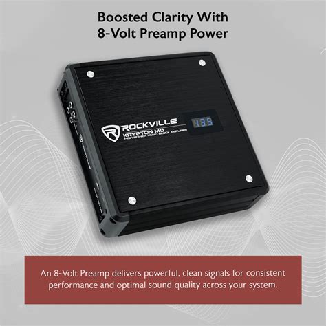 Mono Amp Rockville Krypton M3 4000w Mono Car Amplifier Dyno Certified