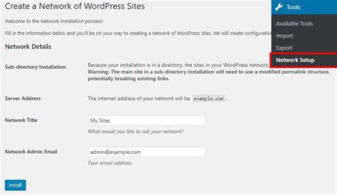 how to install and setup wordpress multisite network the easy way